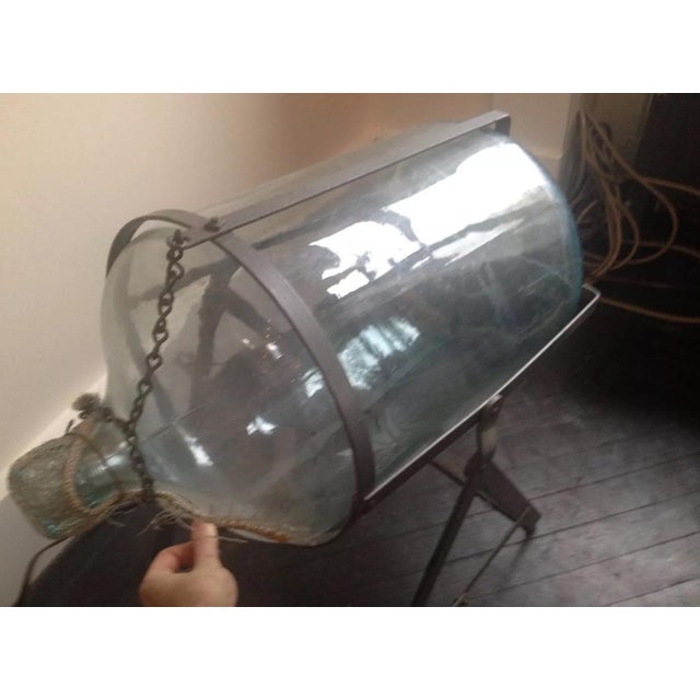 Vintage Carboy & Tipping Stand | Chairish