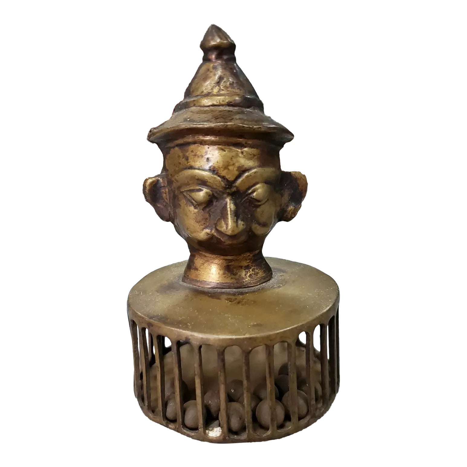 Circa Late 19th Century Tibetan Buddhist Figural Brass Tribu Temple ...