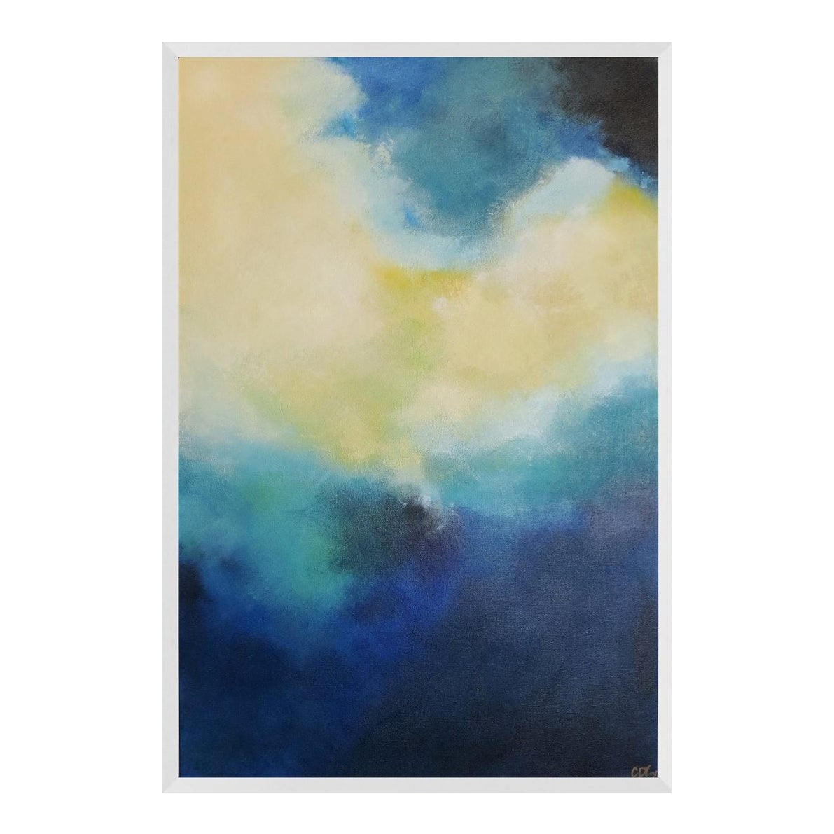 Modern Abstract Painting on Canvas by C. Damien Fox 2021. | Chairish