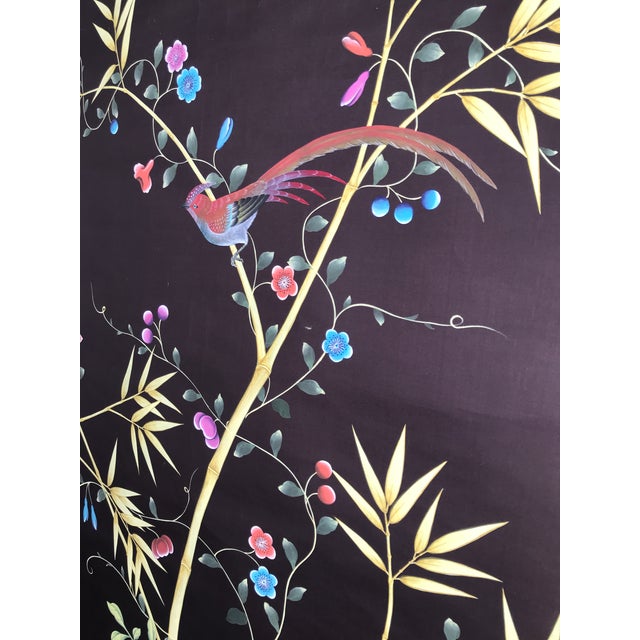 Vintage 1980s Paradiso Mahogany Fromental Wall Paper Panel | Chairish