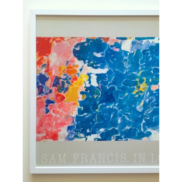 1985 Sam Francis Abstract Expressionist French "In Lovely Blueness ...
