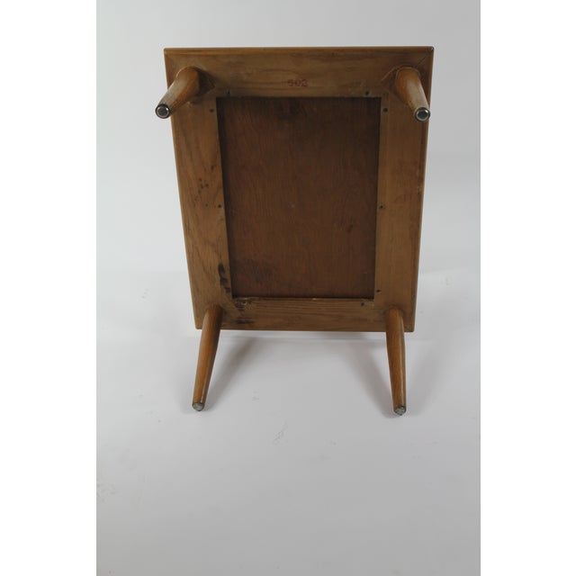 1950s Mid-Century Modern Oak End Table | Chairish