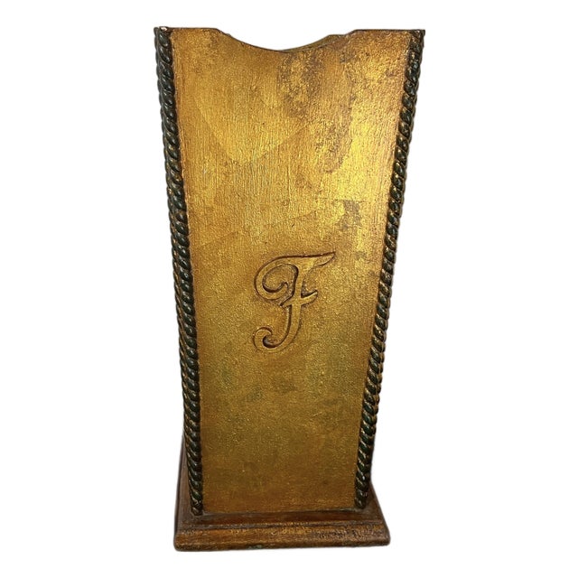 Vintage Italian Florentine Style Giltwood Umbrella Stand – Raised ...