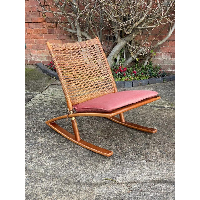 Fredrik Kayser Model 599 Teak Rocking Chair Norway Circa 1960 | Chairish