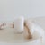 Contemporary Alabaster Tea Light Holder | Chairish