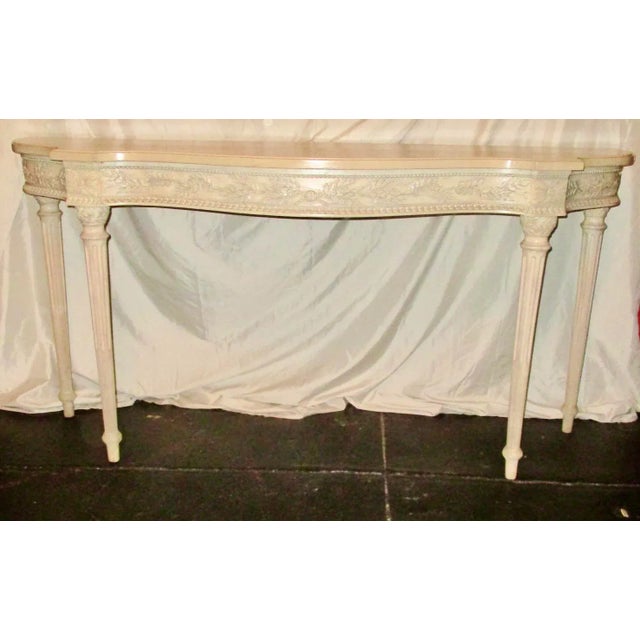 Bleached Louie XVI Style Bombay Console Table Circa 60s | Chairish