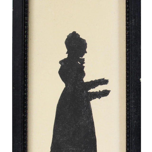 Early 20th Century Antique Framed Silhouette Drawings - a Pair | Chairish