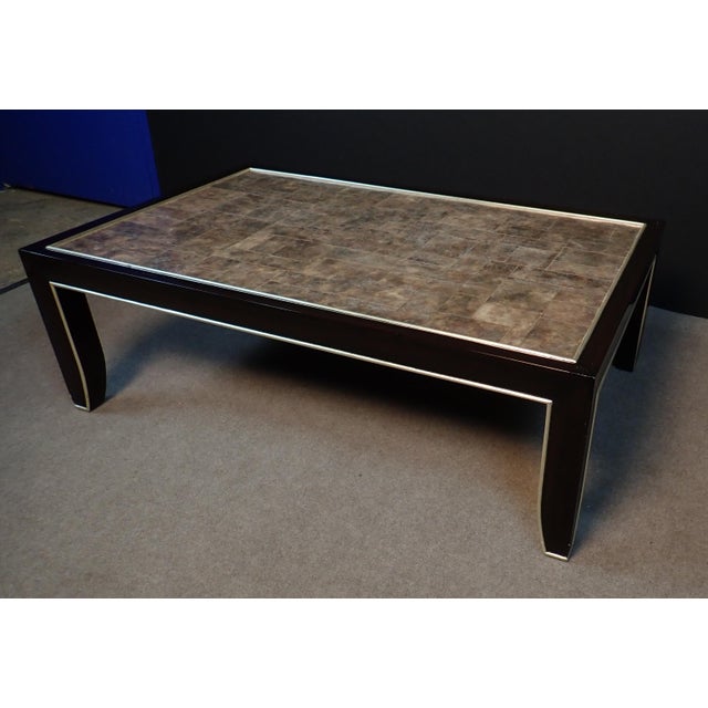 Mica and Lacquered Coffee Table | Chairish
