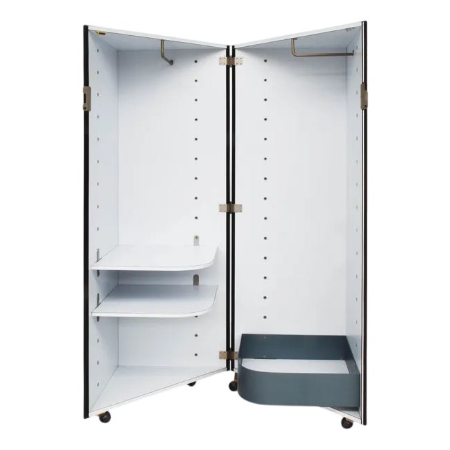 Minimalist Sliding Closet on Casters Mod. Triangular System for Elco by ...