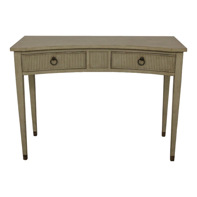 Regency Style 2 Drawer Paint Decorated Server | Chairish