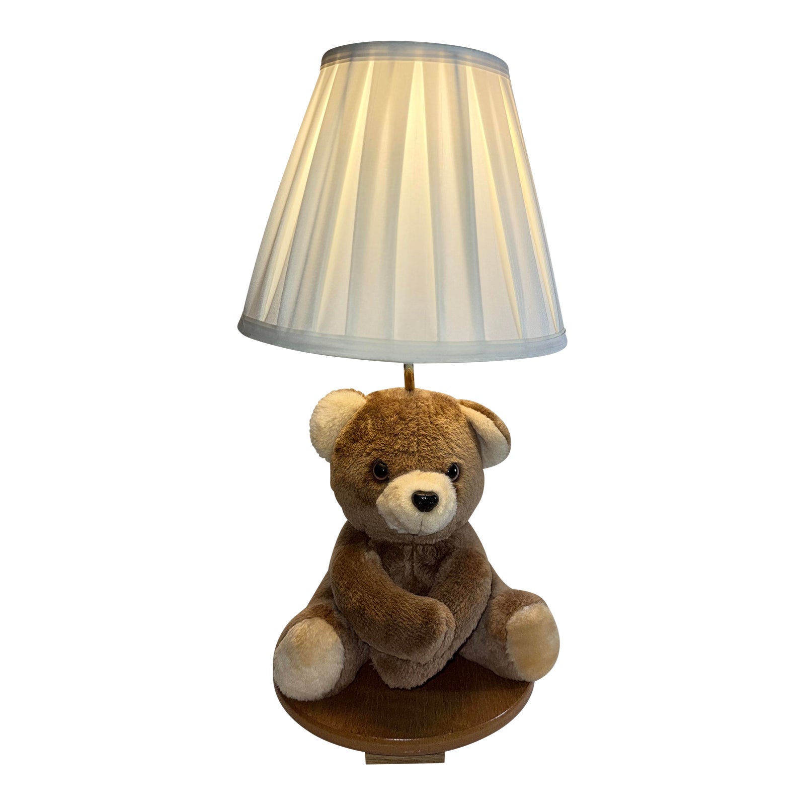 Vintage Adi Toys Teddy Bear Nursery Lamp With Music Box | Chairish
