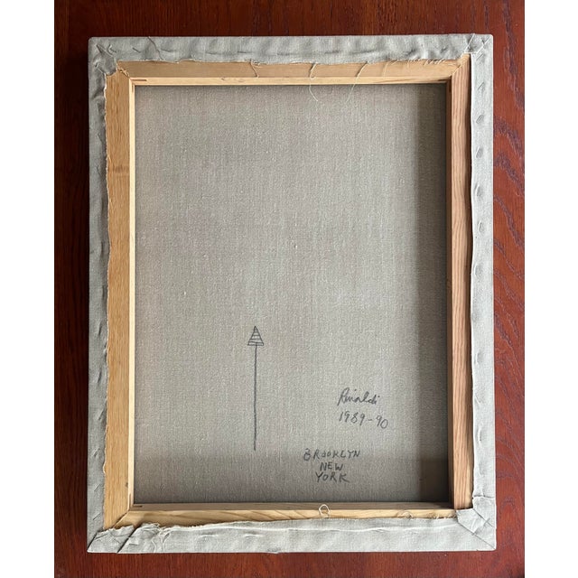 Vintage Abstract Painting "Brooklyn New York" 1980s by Paul Rinaldi ...