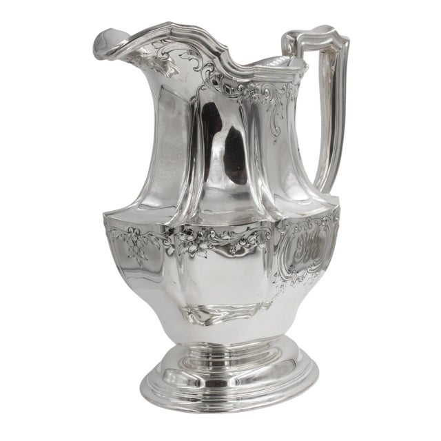 Sterling Silver Water Pitcher | Chairish