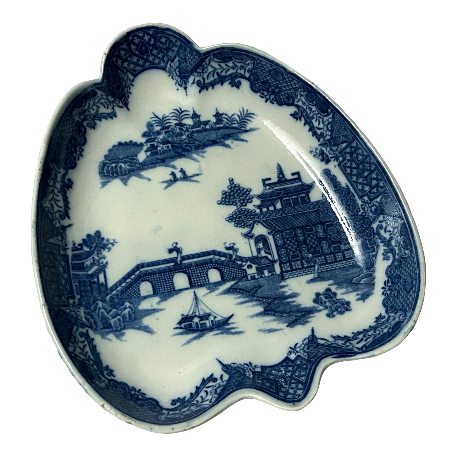 Antique Early 19th Century English Georgian Blue & White Pearlware ...