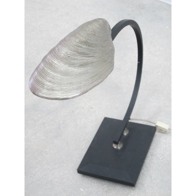 Aluminum Clam Shell Table Lamps, a Pair in the Style of Arthur Court ...