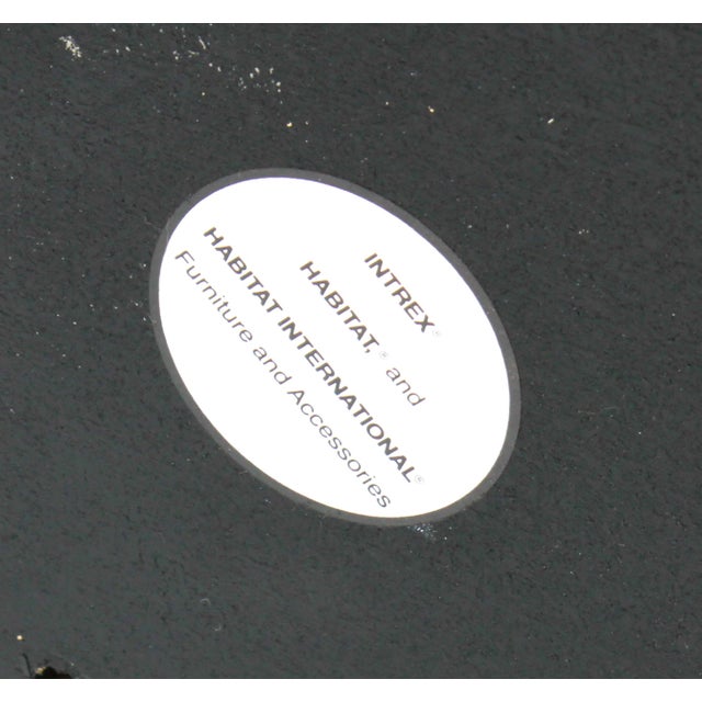 Intrex Habitat Modern Black Enameled Wood Round Low Table 1 | Chairish