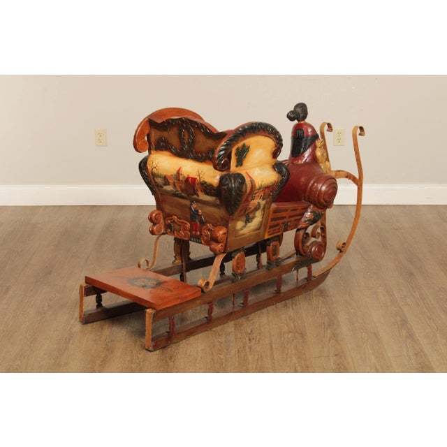 Mid 20th Century German Folk Art Children's or Miniature Sleigh | Chairish