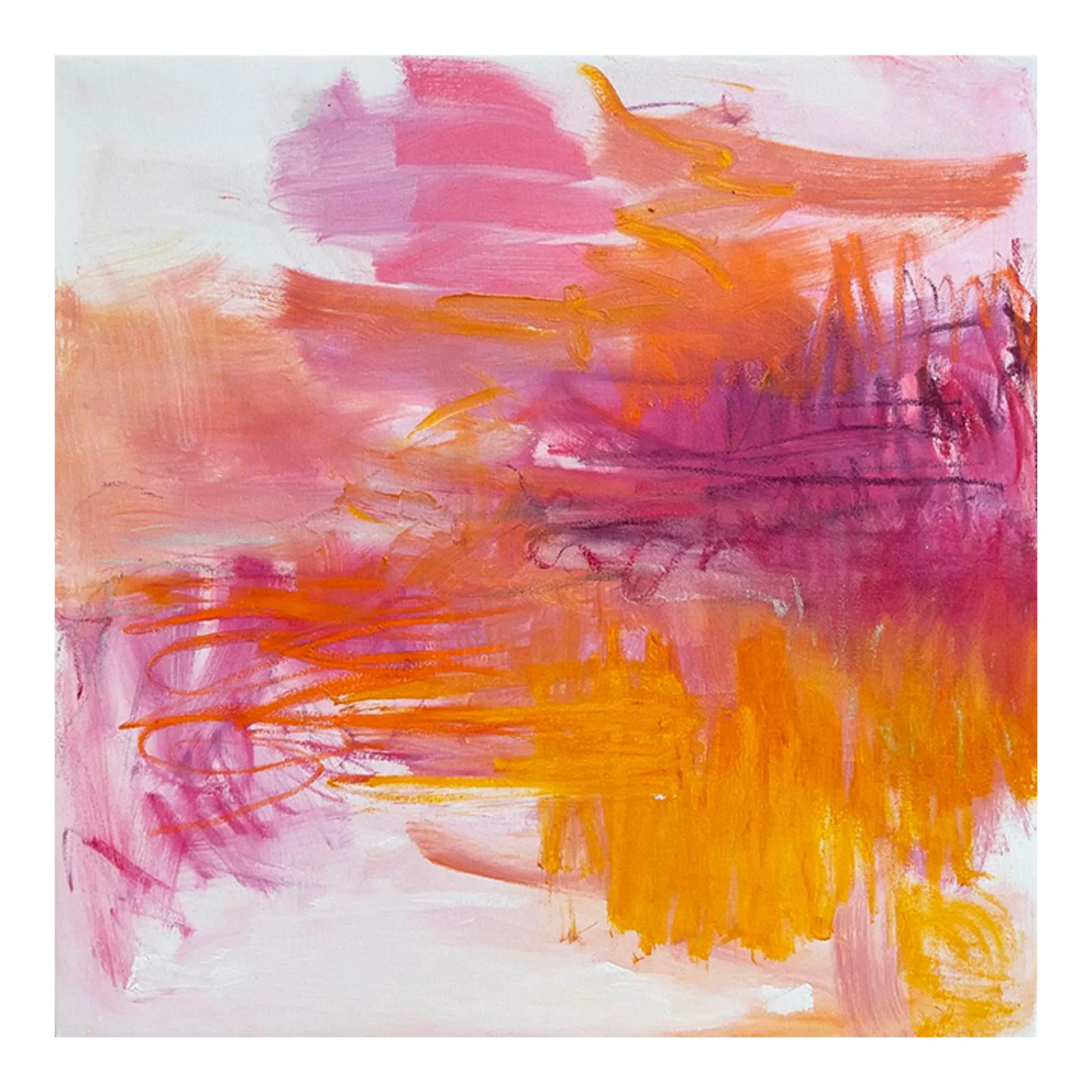 "Autumn Raging" by Trixie Pitts Minimalist Abstract Expressionist Oil ...
