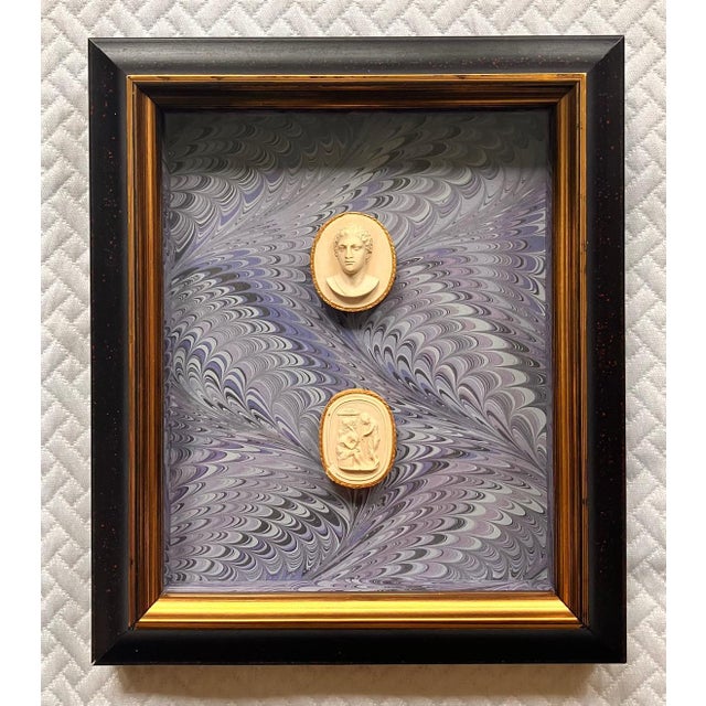 Set of 2 Custom Framed Antique 19th Century Grand Tour Style Intaglios ...