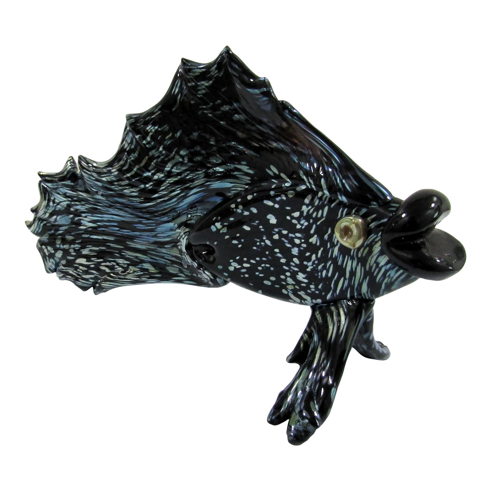 Vintage Diane Lowery Hand Blown Fish Sculpture Signed | Chairish