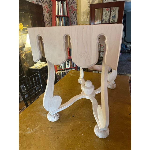 Scalloped Duchess of Windsor Gothic Jansen Style Hall or Tea Table ...