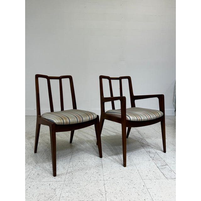 Mid 20th Century Mount Airy Dining Room Table and 6 Chairs John Stuart ...