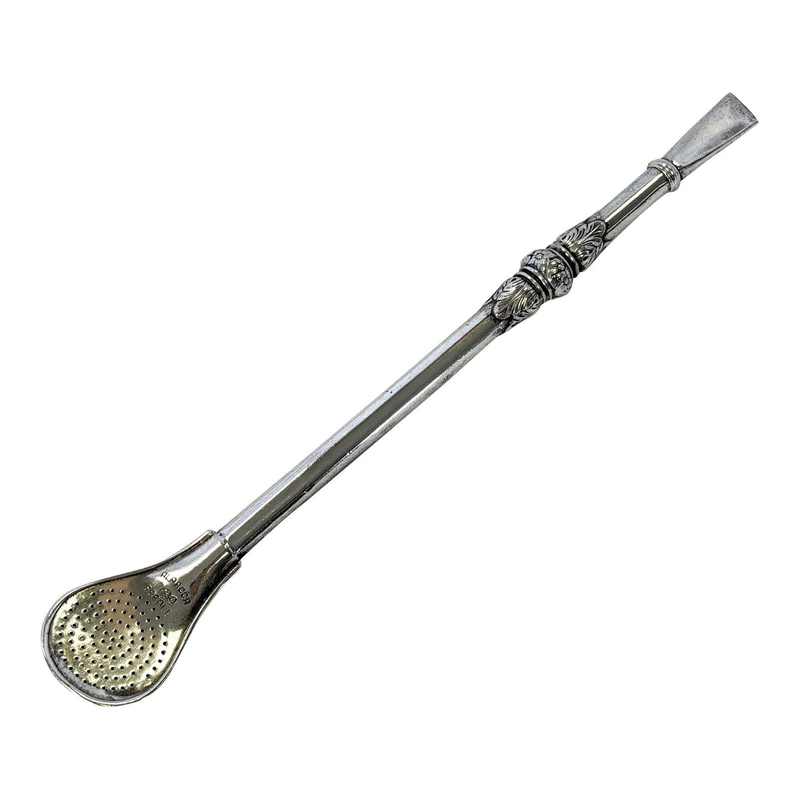 Vintage 'Alpacca Eberle' Tea Straw | Chairish