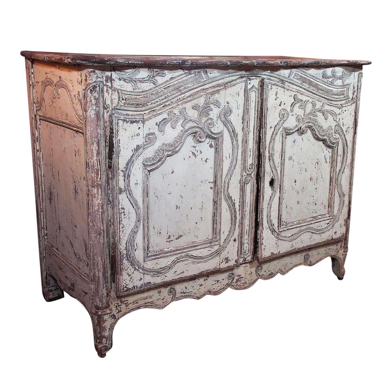 French Provincial Painted Buffet | Chairish