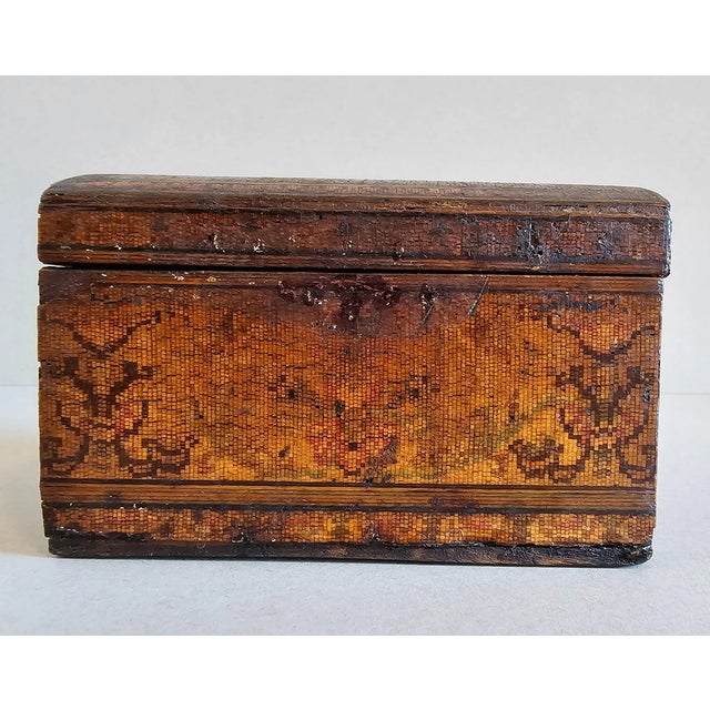 19th Century Scarce Mosaic Intarsia Marquetry Inlaid Decorative Table ...