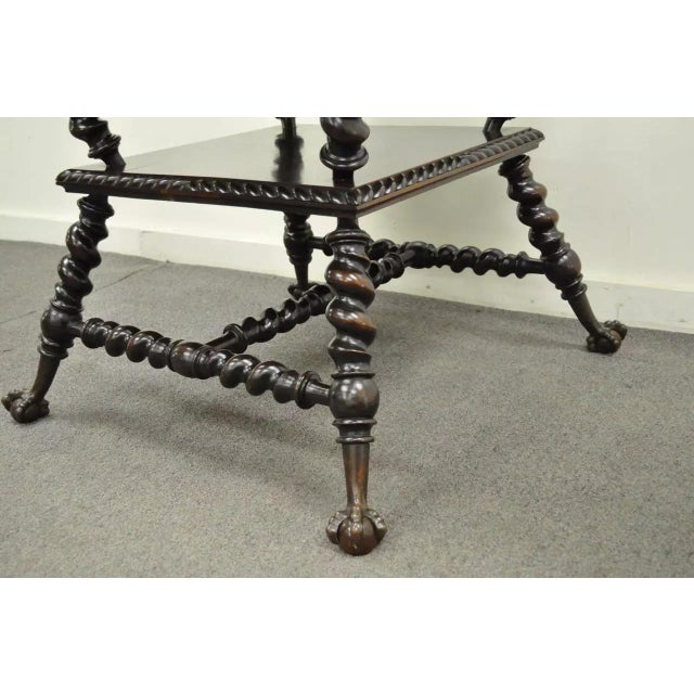 19th C. Merklen Bros. Victorian Barley Twist Figural Mahogany Parlor ...