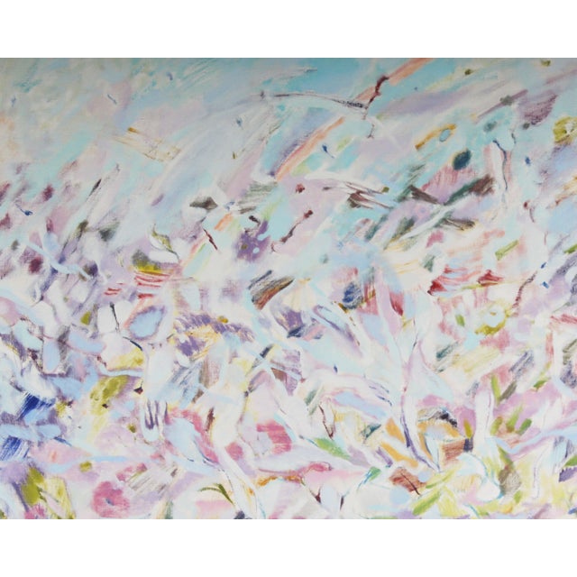 Ronald D. Newman Signed Oil on Canvas Abstract Painting | Chairish