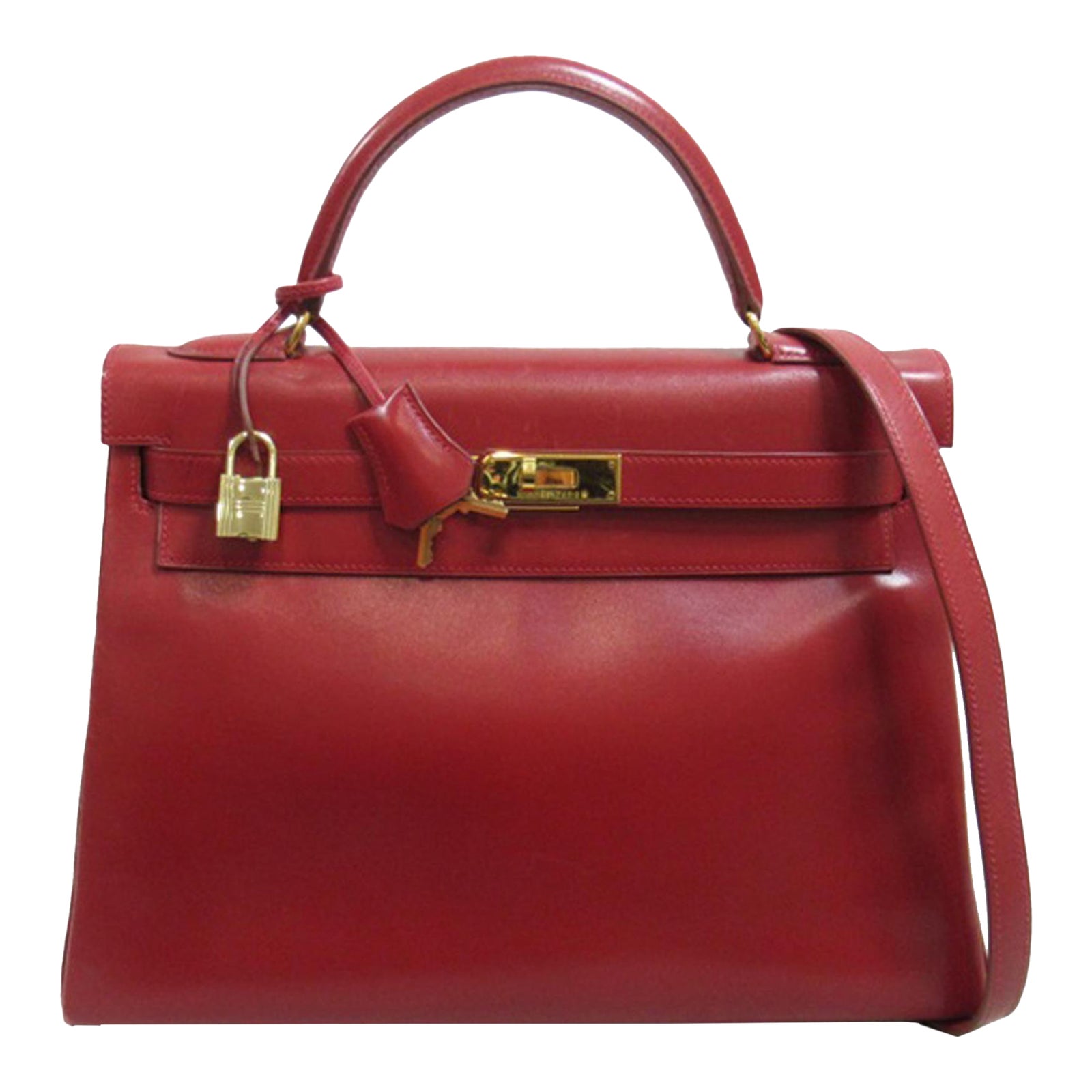 Hermès Box Calf Kelly Retourne 32 Satchel | Chairish