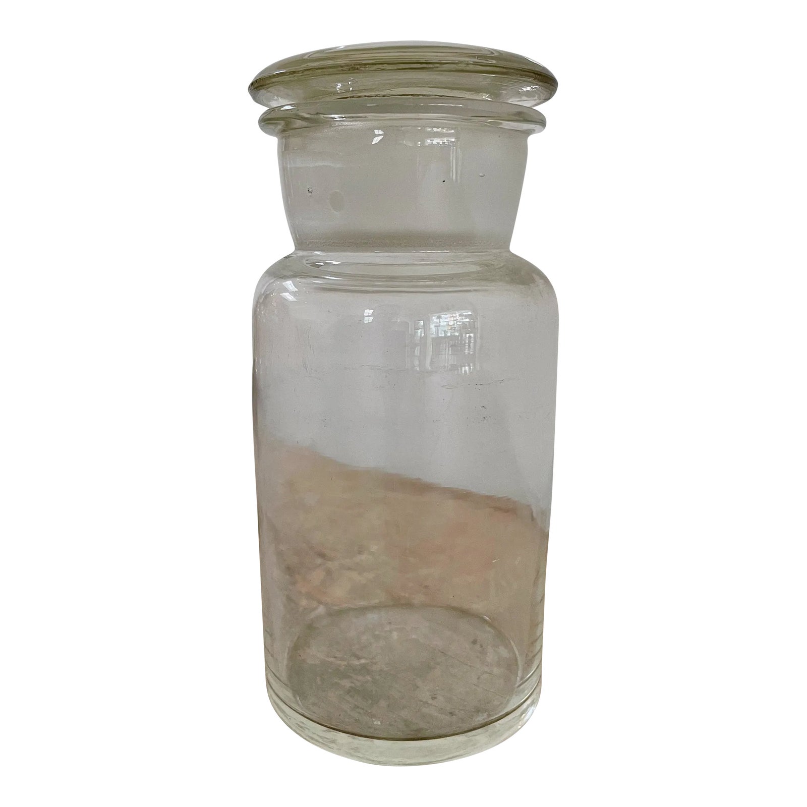 Vintage Wide Mouth Lab Glass Container With Lid | Chairish