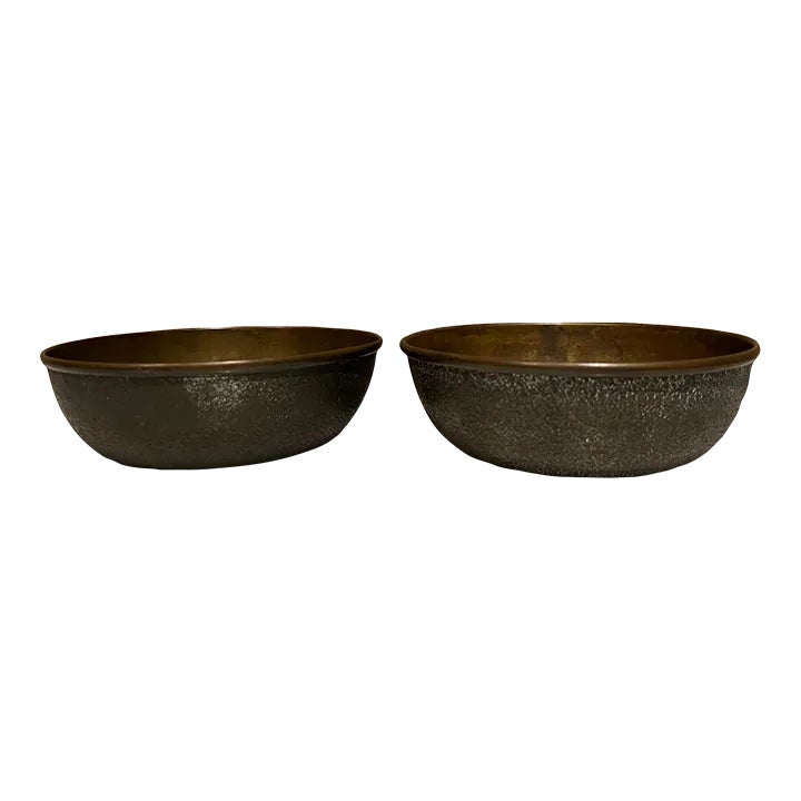 1920s Antique Art Deco Brass Bowls by Corfalgar London, England- a Pair ...