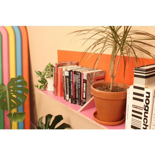 Tri-Colored Shelf 72" | Chairish