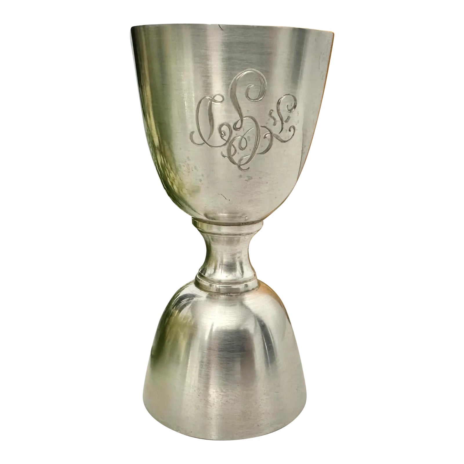 Mid 20th Century Sterling Silver Double Jigger Barware Spirits ...