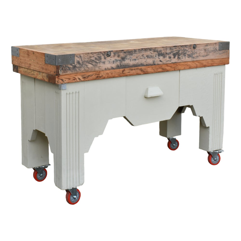 French Art Deco Butchers Block, 1920s | Chairish