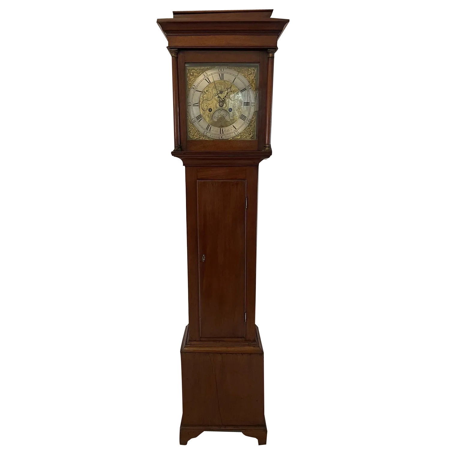 Antique George III Brass Faced 8 Day Longcase Clock by John Pollard of ...