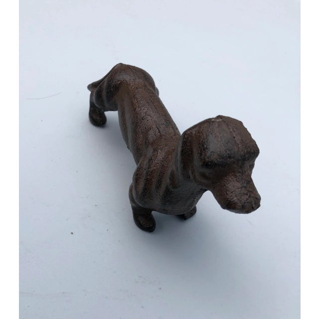 Iron Dachshund Decoration Paperweight | Chairish