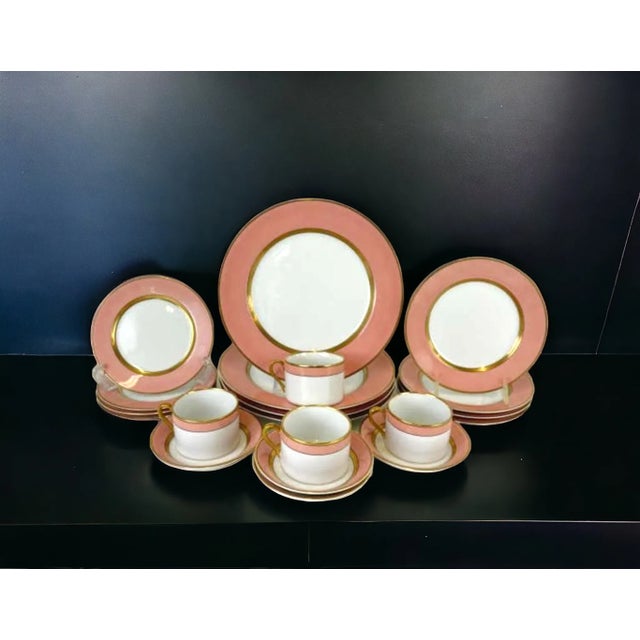 Vintage 1978 Fitz & Floyd Peach/Pink Renaissance 20 Piece Dinnerware ...