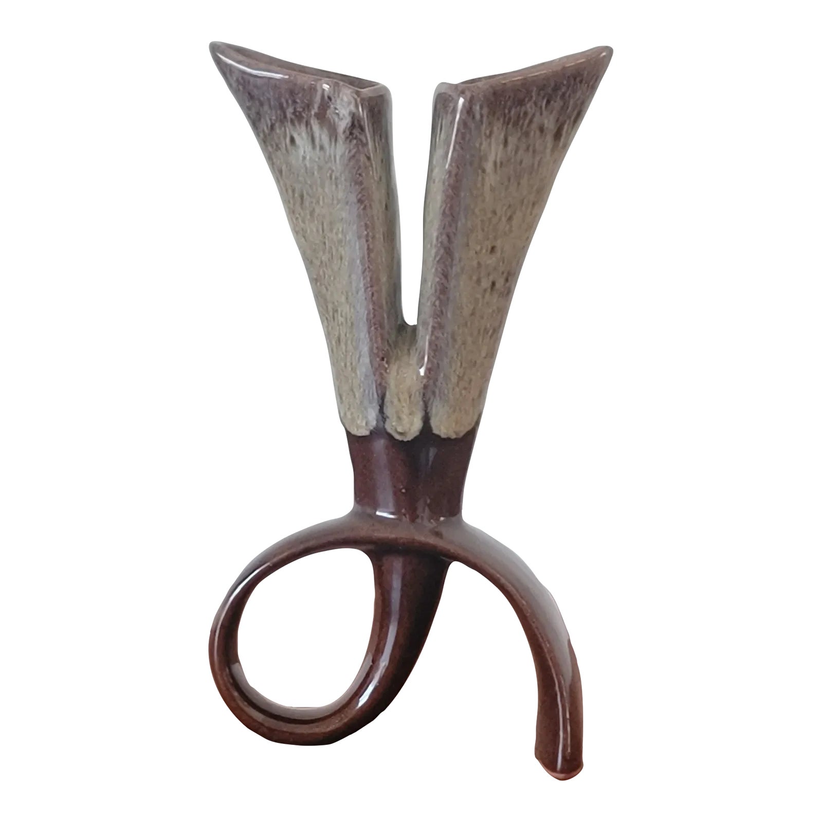 1970s Mid Century Modern Ceramic Vase - Soliflore | Chairish