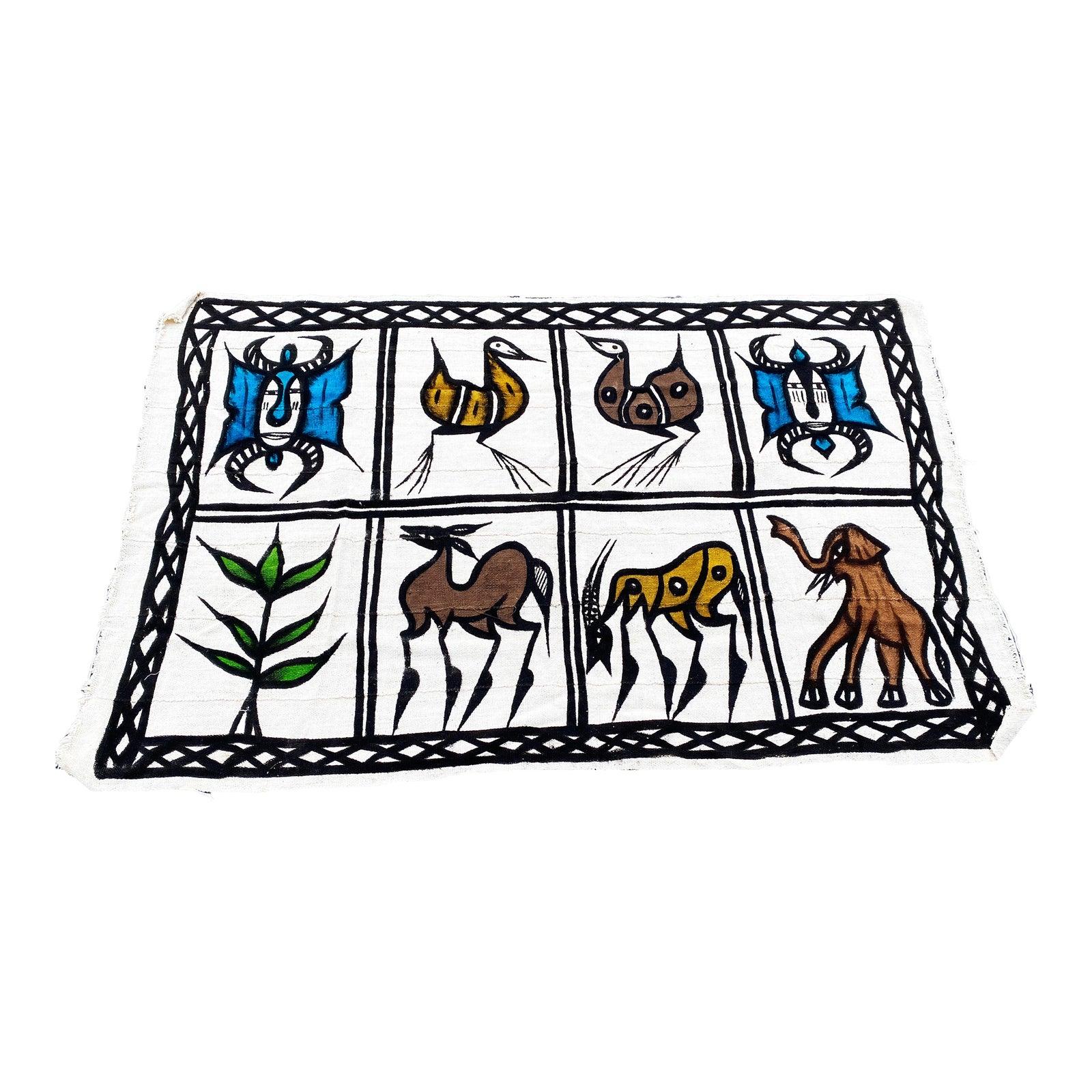 1980s Vintage Korhogo by the Senufo People Mud Cloth | Chairish