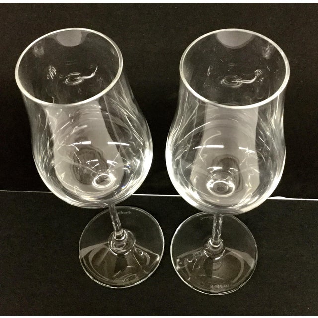 Crystal Tulip Wine Glasses A Pair Chairish