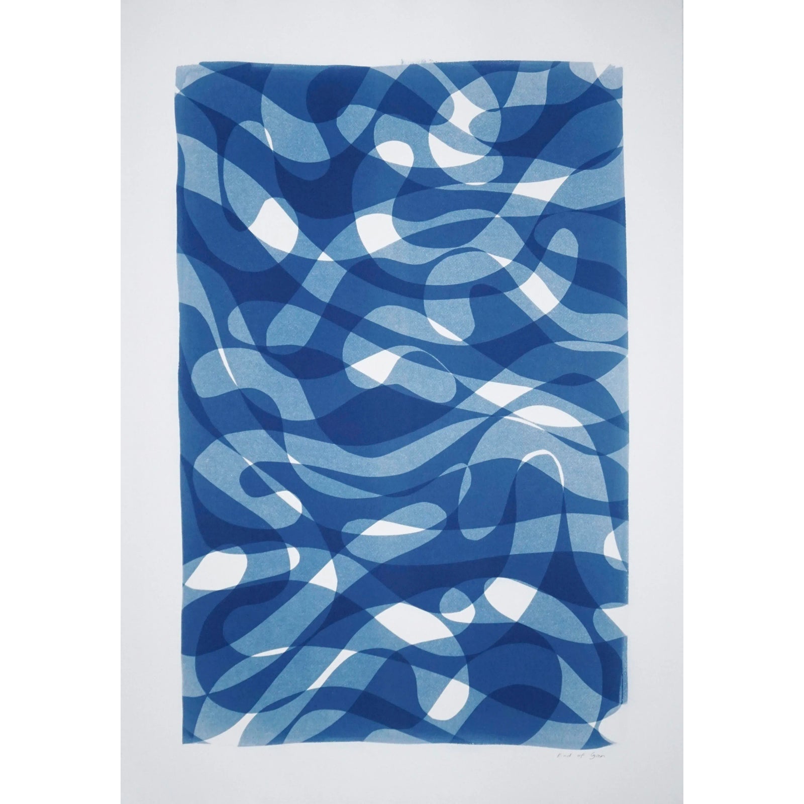 2021 "Layered Looping Lines I" Contemporary Cutout Paper Technique on ...