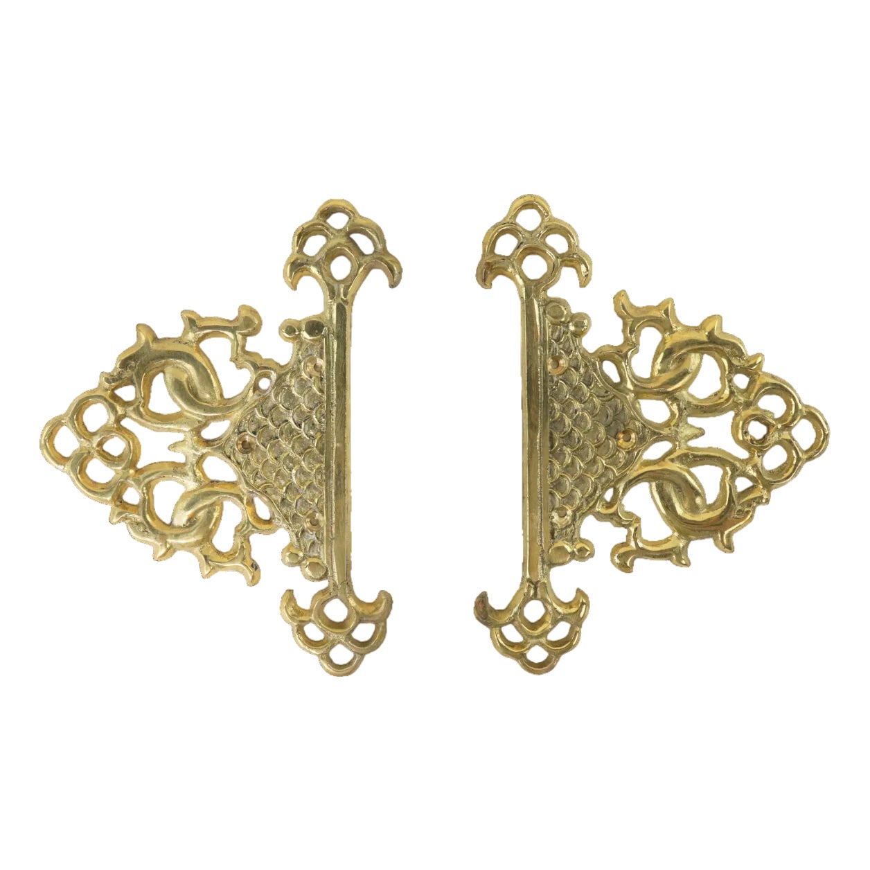 Vintage Brass Hollow Chinese Style Fish Leaping Over the Dragon Gate ...
