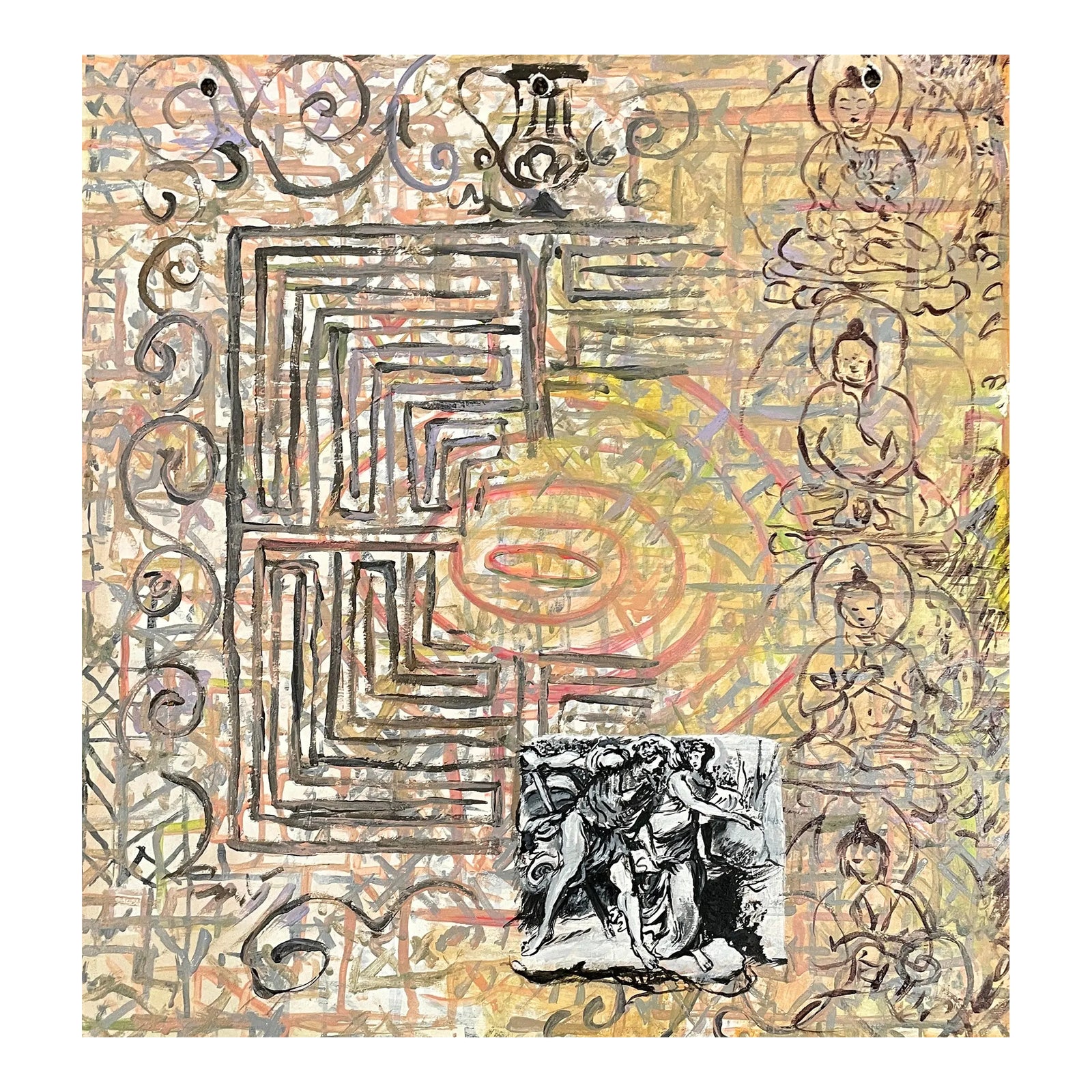 1980s Adrienne Anderson Post Modern Painting | Chairish