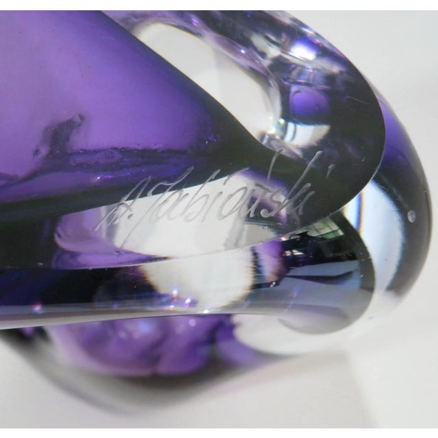 Adam Jablonski Purple Glass Vase | Chairish