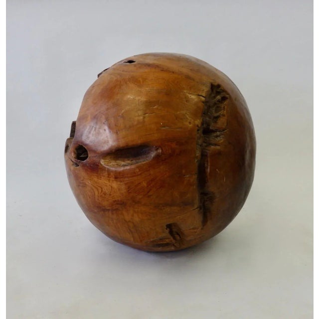 Giant Organic and Natural Wood Burl Ball | Chairish