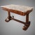 Walnut Russian Writing Desk Faux marble top later. | Chairish