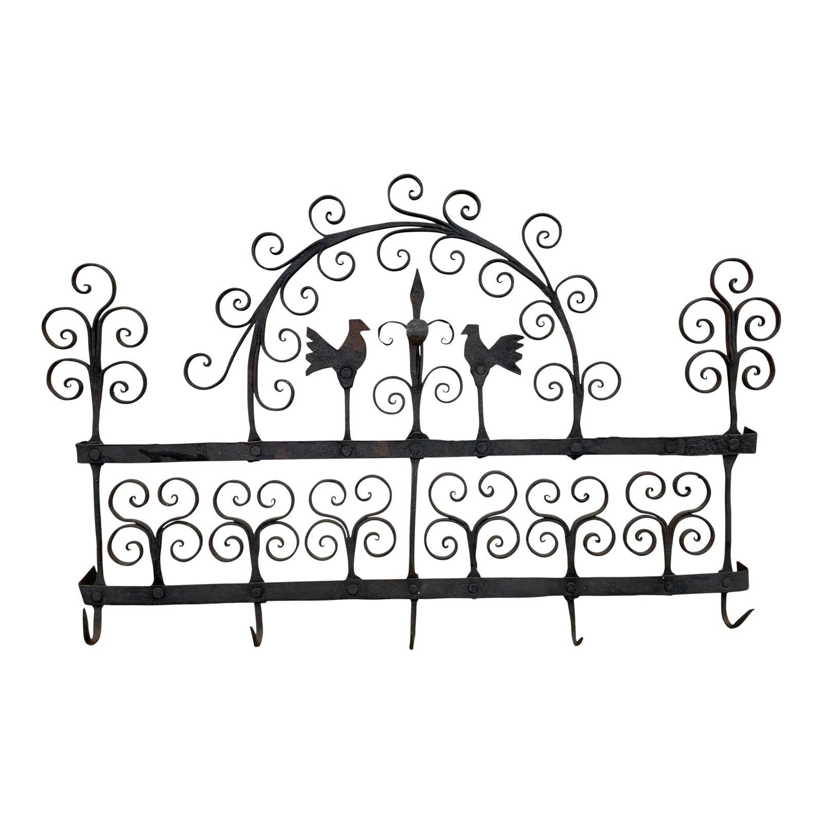18th Century Wrought Iron Kitchen Rack | Chairish